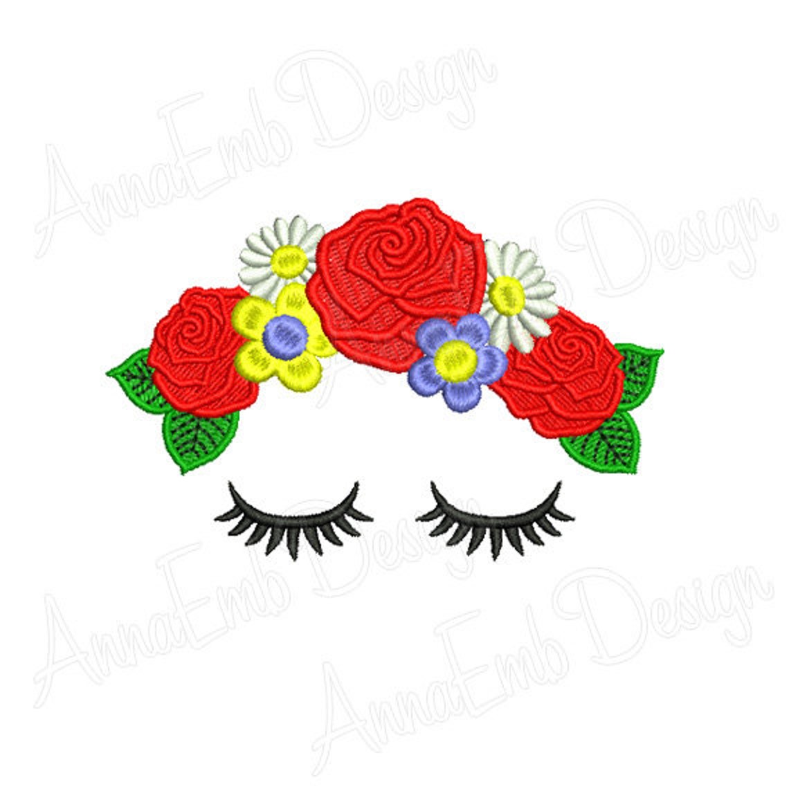Doll Face Embroidery Design. Machine Embroidery Design. - Etsy