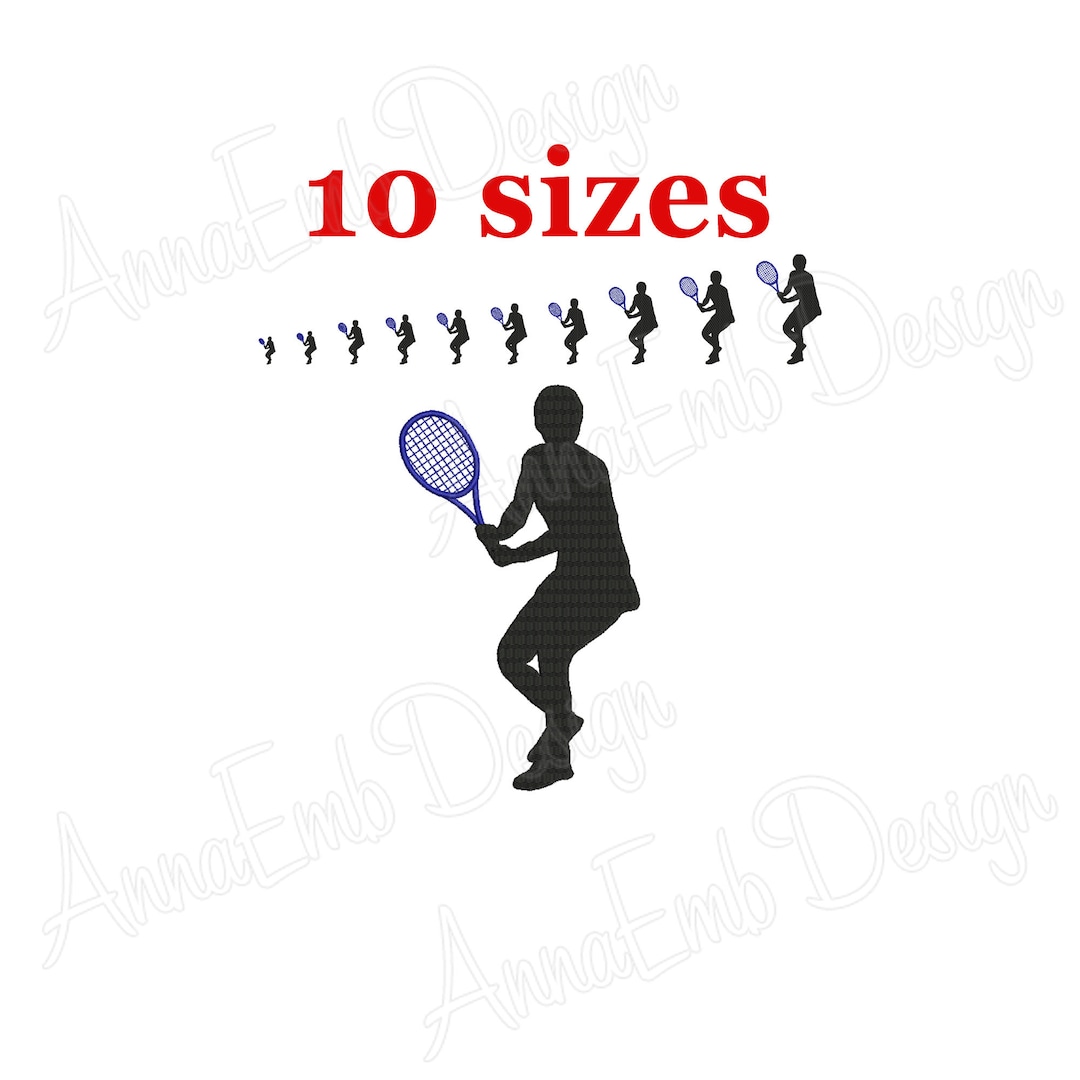 Tennis Player Embroidery Design. Machine Embroidery Designs. Sport ...