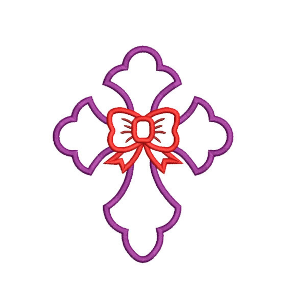 Cross Applique Embroidery Design. Cross Embroidery Design. | Etsy