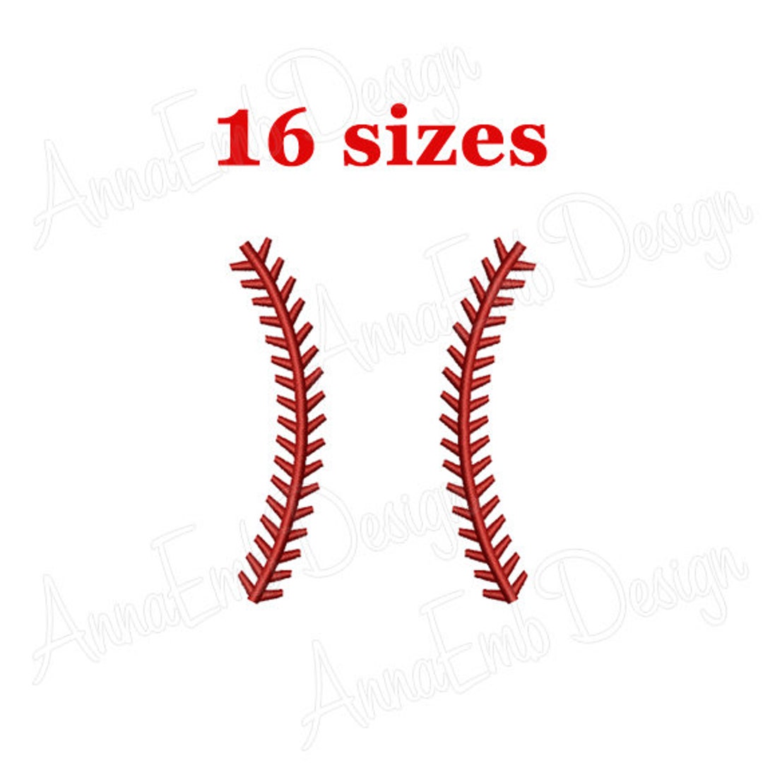 Baseball Laces Embroidery Design. Softball Laces Embroidery Design ...