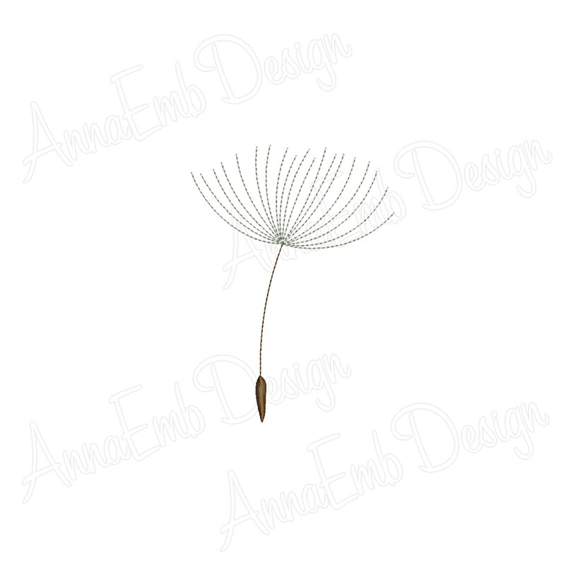 Dandelion Embroidery Design. Dandelion Machine Embroidery. Pattern ...
