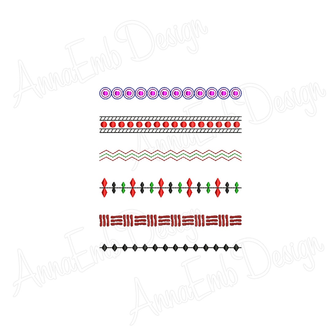 Border Embroidery Design. Machine Embroidery. Decor Borders. Line ...