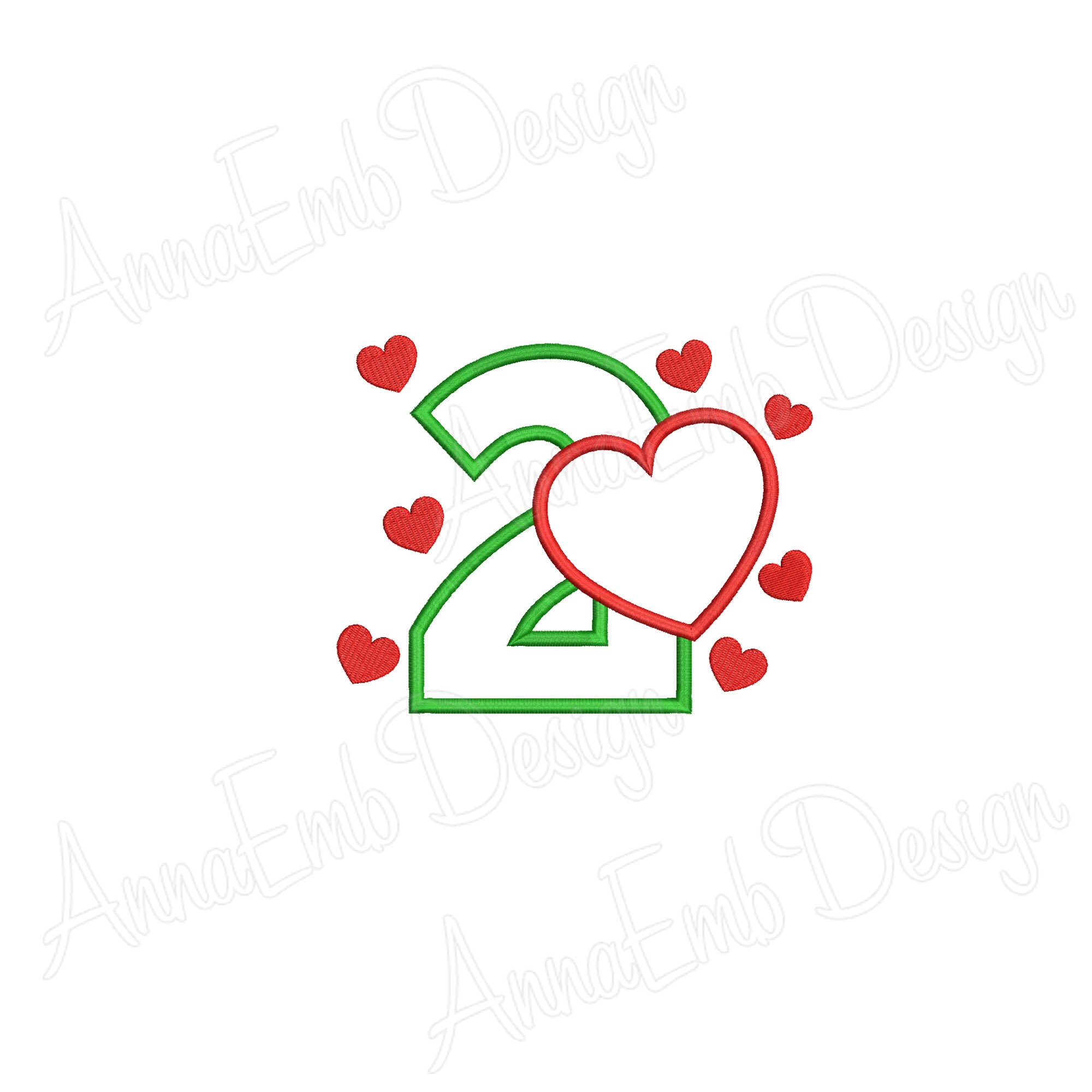 Birthday Embroidery Design. My 2nd Birthday Applique Machine Embroidery ...