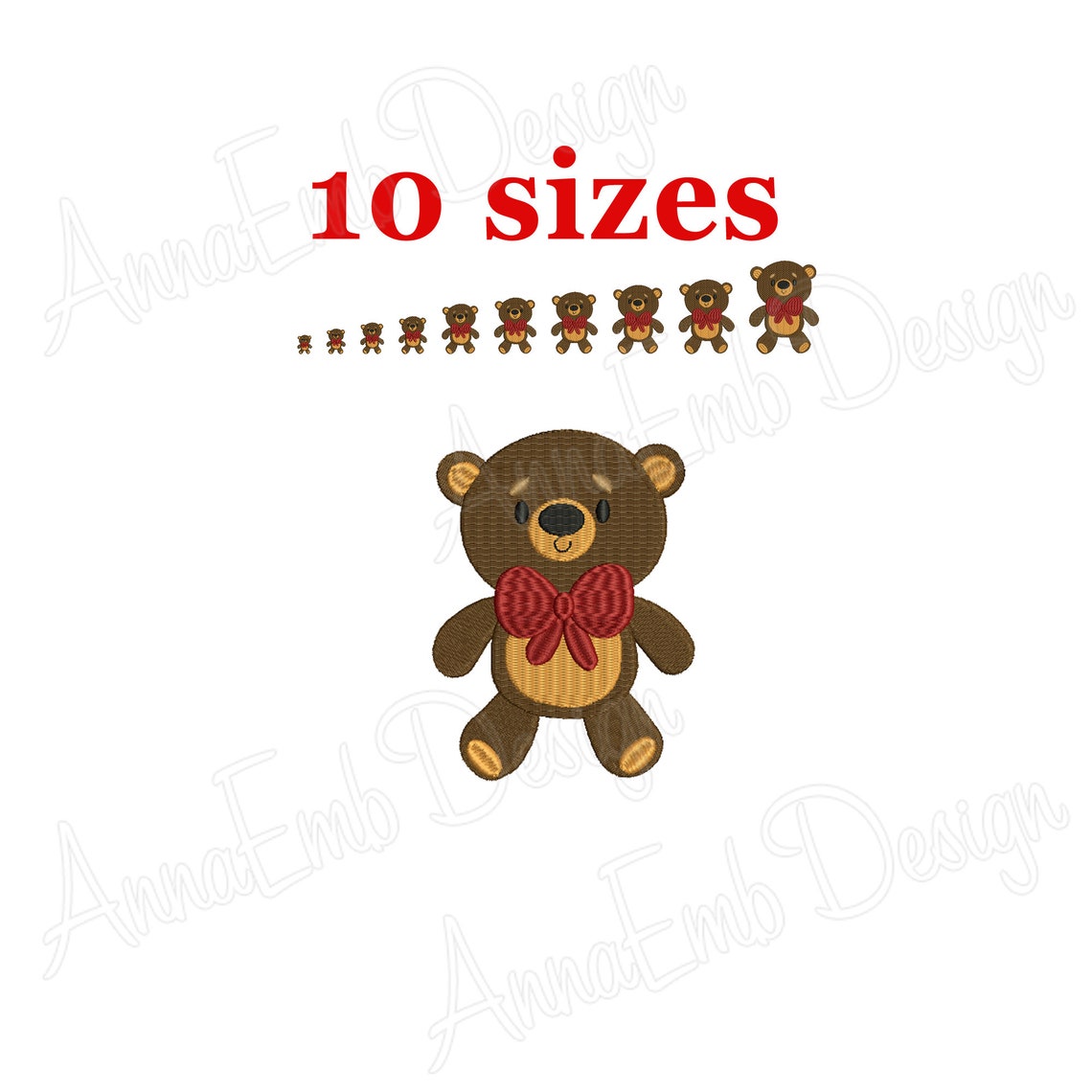 Bear Embroidery Design. Baby Bear Embroidery Design. Bear | Etsy