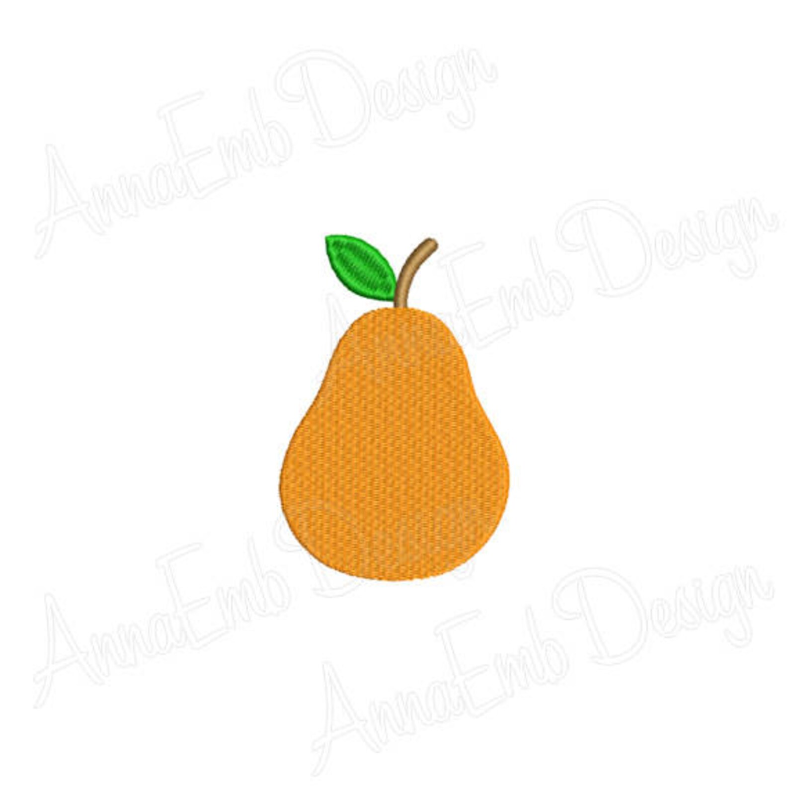 Pear Embroidery Design. Pear Mini Embroidery. Fruit Embroidery - Etsy