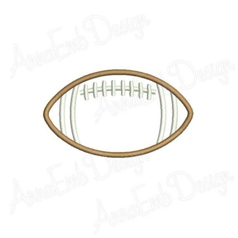 Football Applique Embroidery Design. Machine Embroidery - Etsy