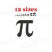 Pi Symbol Embroidery Design. Pi Mini. Machine Embroidery Design. Pi ...