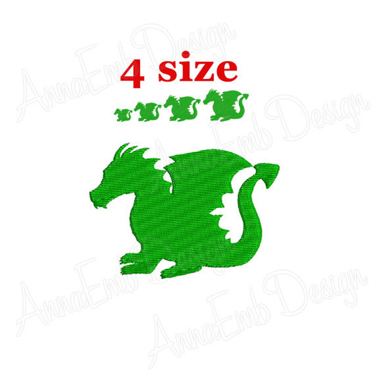 Dragon Embroidery Design. Mini Dragon Design. Dragon | Etsy