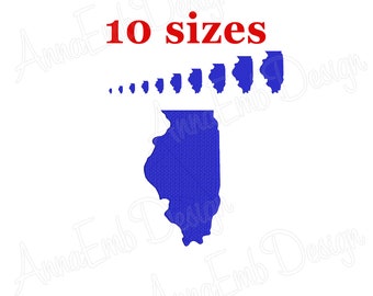 Illinois Embroidery - Etsy