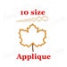 Maple Leaf Applique Embroidery Design. Maple Leaf Mini. Thanksgiving ...