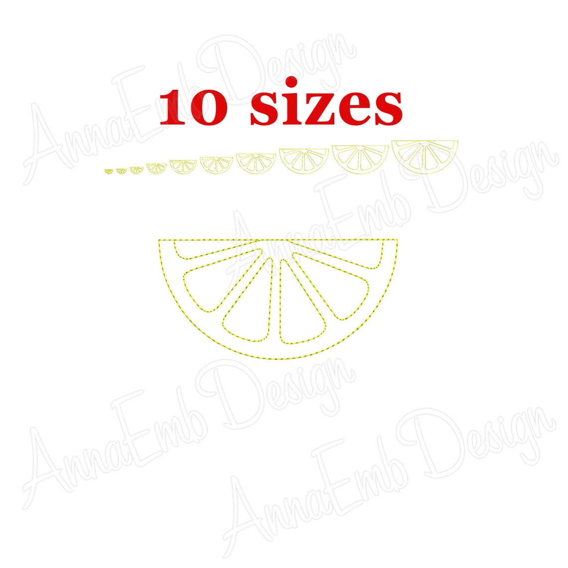 Lemon Embroidery Design. Lemon Mini Embroidery. Fruit Embroidery Design ...