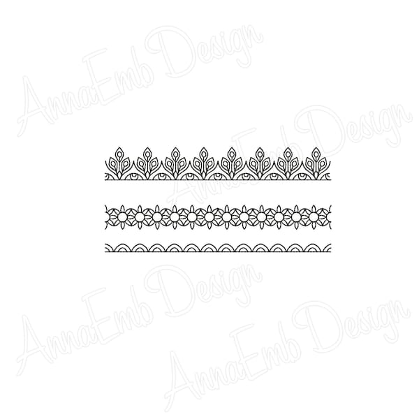 Border Embroidery - Etsy