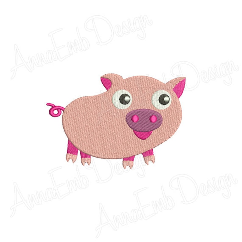 Pig Embroidery Design. Pig Silhouette. Pig Mini Embroidery. - Etsy