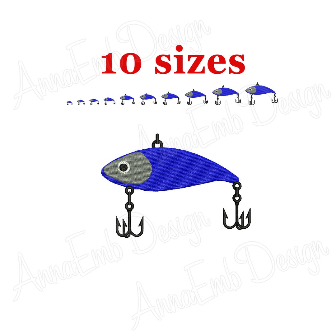 Fishing Embroidery Design. Mini Bobber Embroidery Design. Machine ...