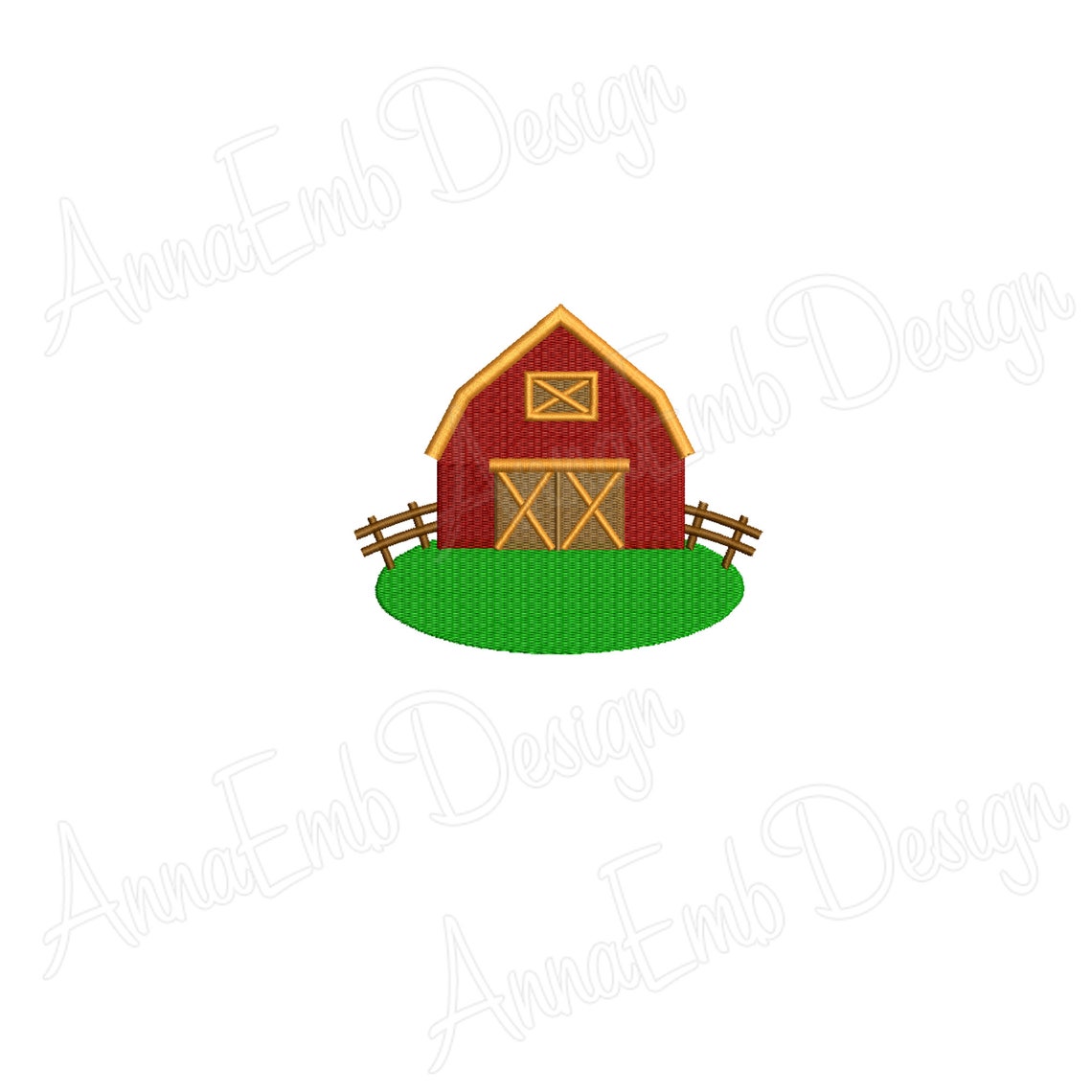 Barn Embroidery Design. Barn Silhouette. Barn Mini Embroidery. Barn ...