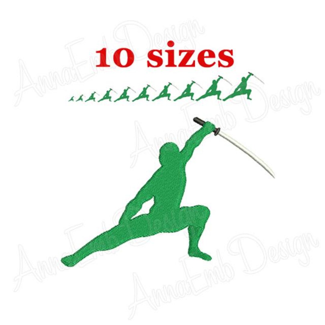 Ninja Embroidery Design. Ninja Machine Embroidery Design. Mini Ninja ...