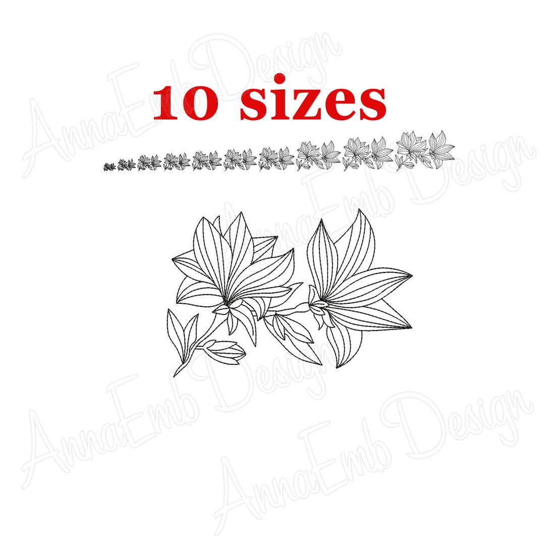 Magnolia Embroidery Design. Machine Embroidery Design. Magnolia Design ...
