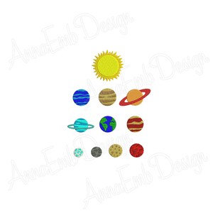 Planet Embroidery Design. Planet Mini Embroidery. Planet Silhouette ...