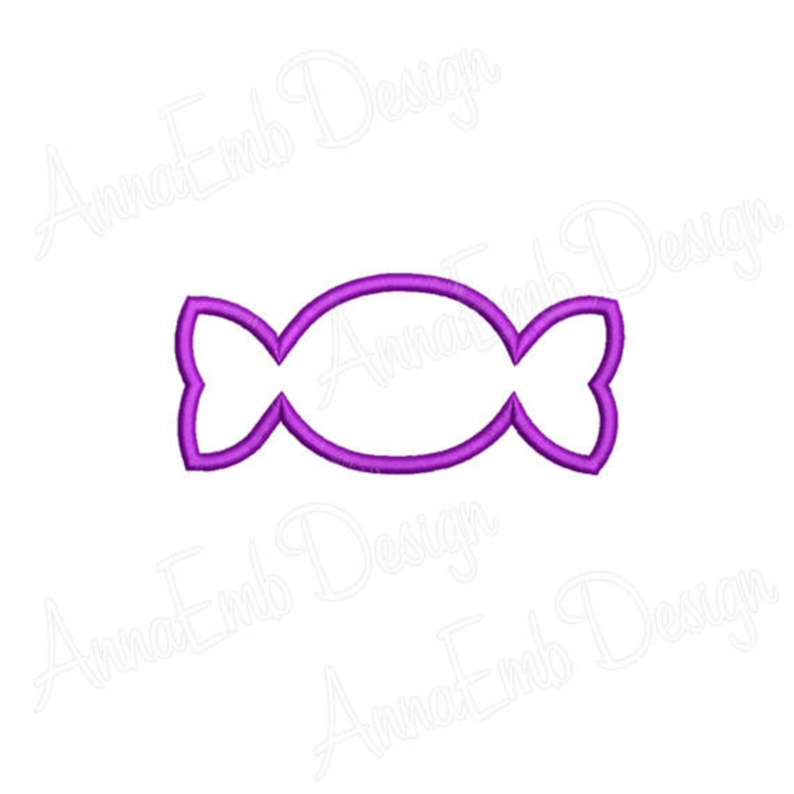 Candy Applique Embroidery Design. Candy Mini Embroidery | Etsy