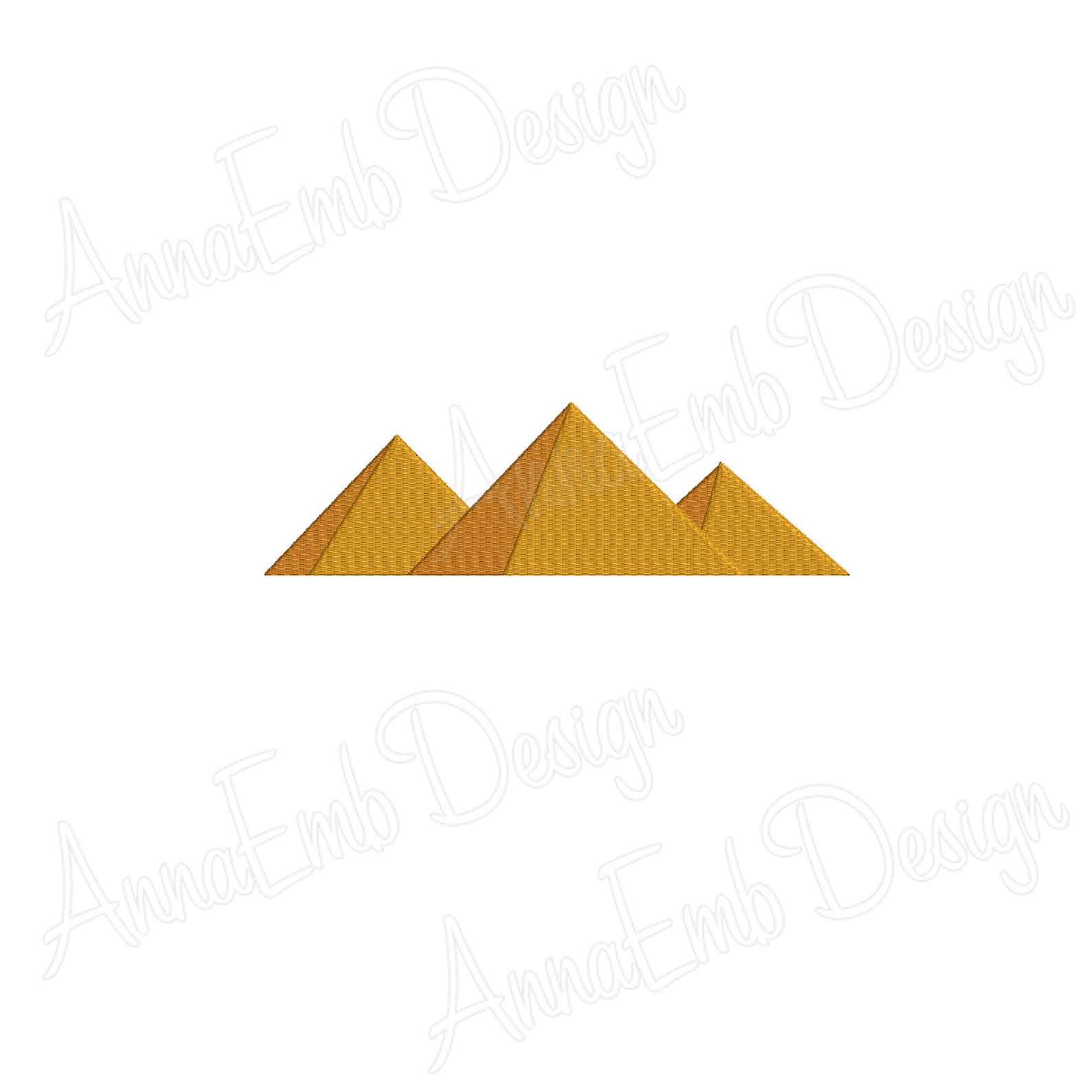 Egypt Pyramids Embroidery Design. Egypt Pyramids Silhouette. Mini ...