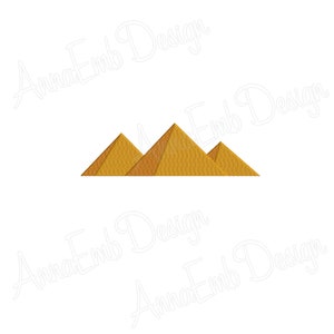 Egypt Pyramids Embroidery Design. Egypt Pyramids Silhouette. Mini ...