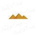 Egypt Pyramids Embroidery Design. Egypt Pyramids Silhouette. Mini ...