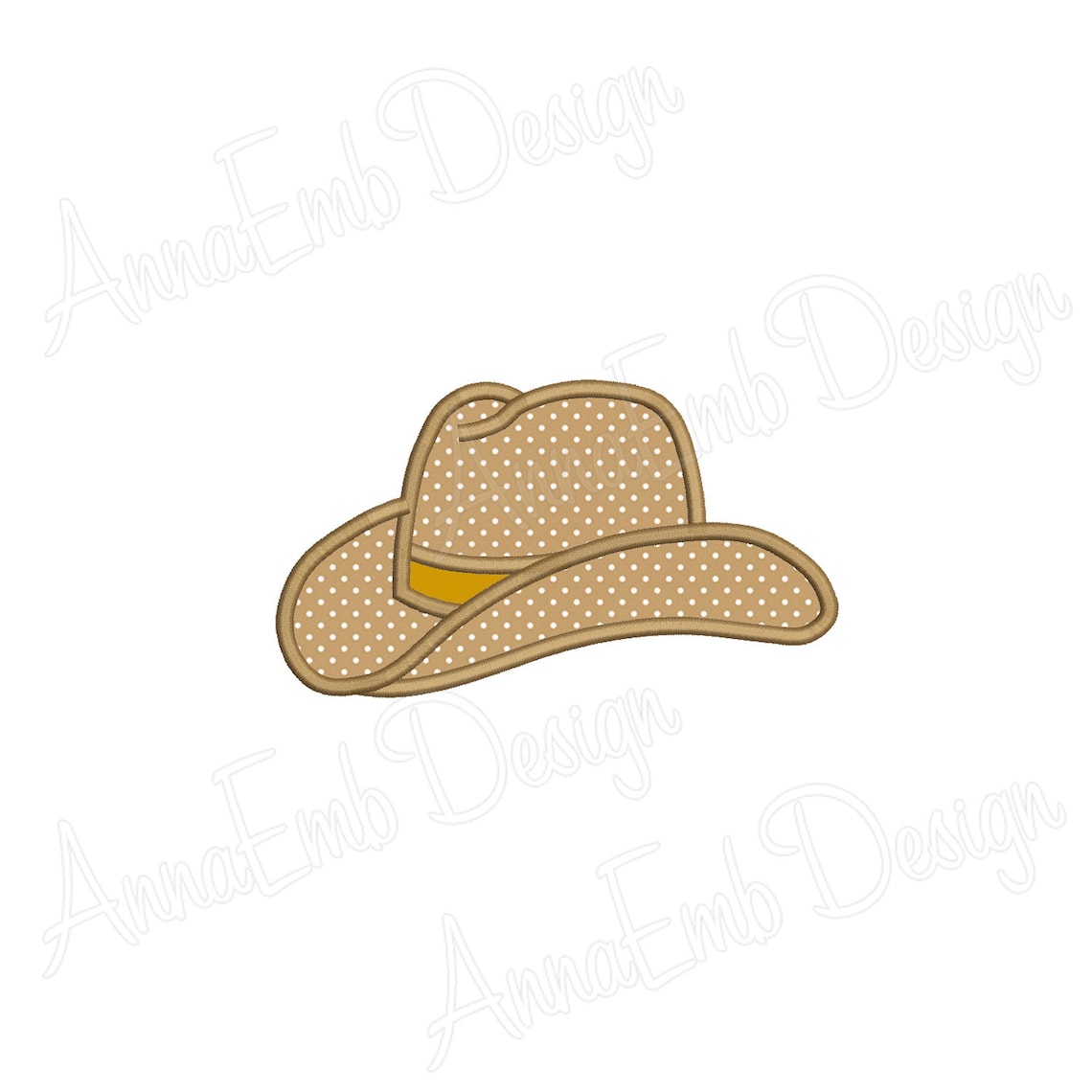 Cowboy Hat Applique Embroidery Design. Cowboy Hat Embroidery. - Etsy
