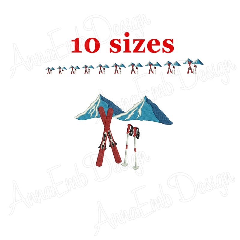 Ski Embroidery - Etsy