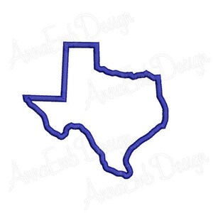 Texas State Applique Embroidery Design. State Applique Embroidery ...