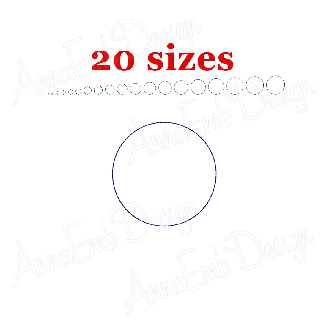 Circle Embroidery Design. Circle Mini Embroidery. Polka Dot Embroidery ...