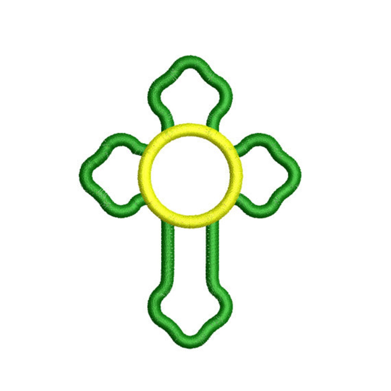 Cross Applique Embroidery Design. Cross Embroidery Design. - Etsy