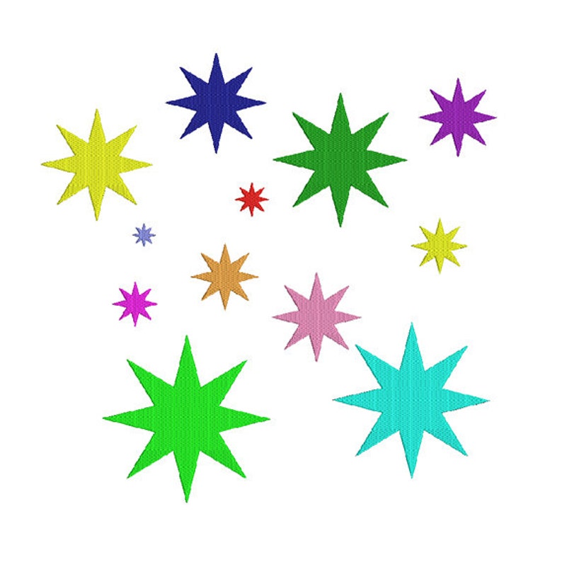 Star Embroidery Design. Star Fill Design. Embroidery Pattern. - Etsy