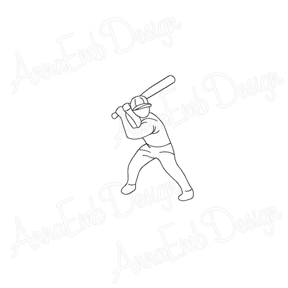 Baseball Player Embroidery Design. Baseball Player Silhouette. Baseball ...
