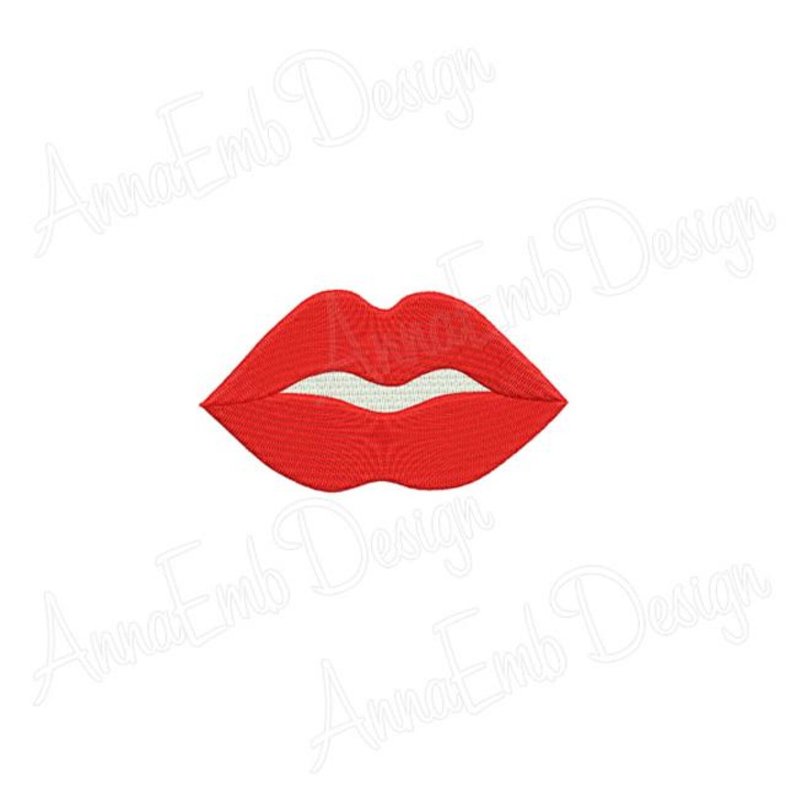 Lips Embroidery Design. Lipstick Embroidery Design. Machine Embroidery ...