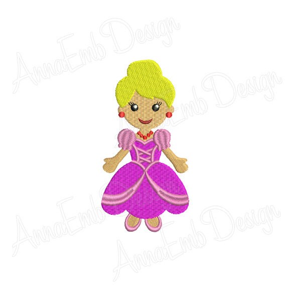 Princess Embroidery Design. Machine Embroidery Design. - Etsy UK