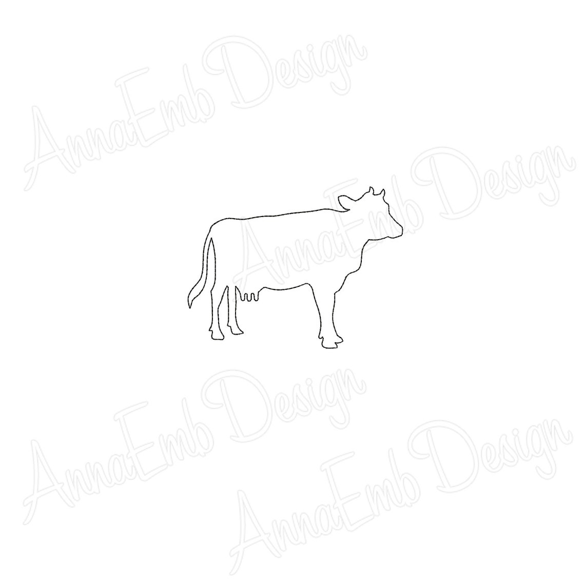 Cow Embroidery design. Cow mini Embroidery. Cow design. Farm | Etsy