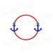 Anchor Monogram Frame Embroidery Design. Anchor Font Frame. Anchor ...