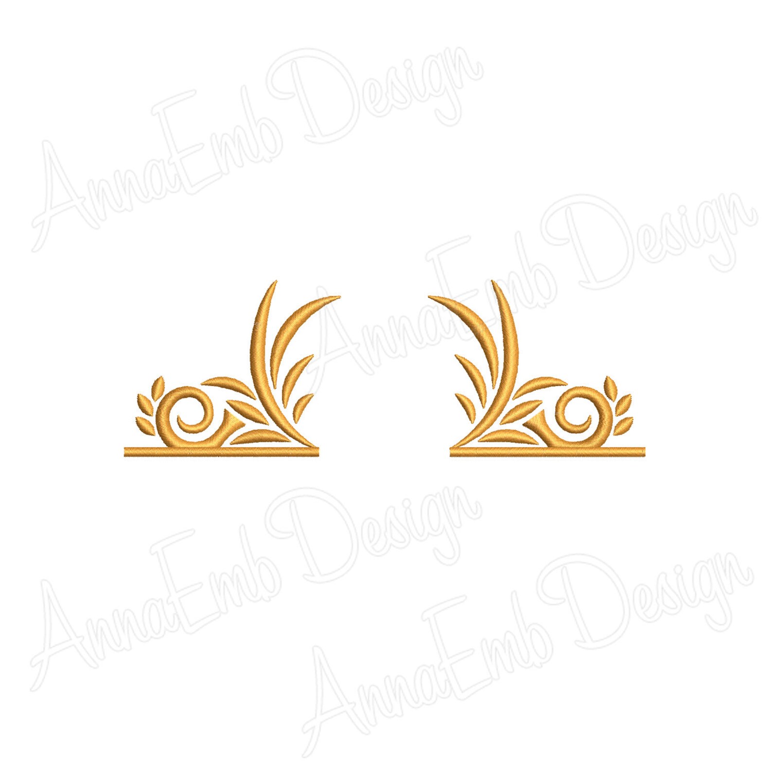 Monogram Border Embroidery Design. Frame Border Embroidery | Etsy