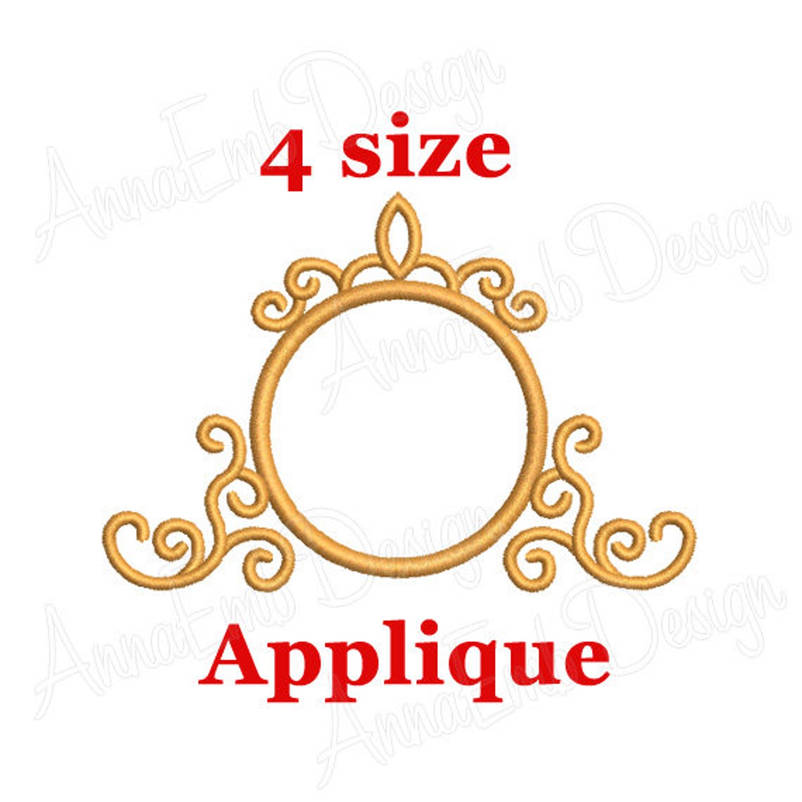Monogram Border Applique Embroidery Design. Frame Border - Etsy UK
