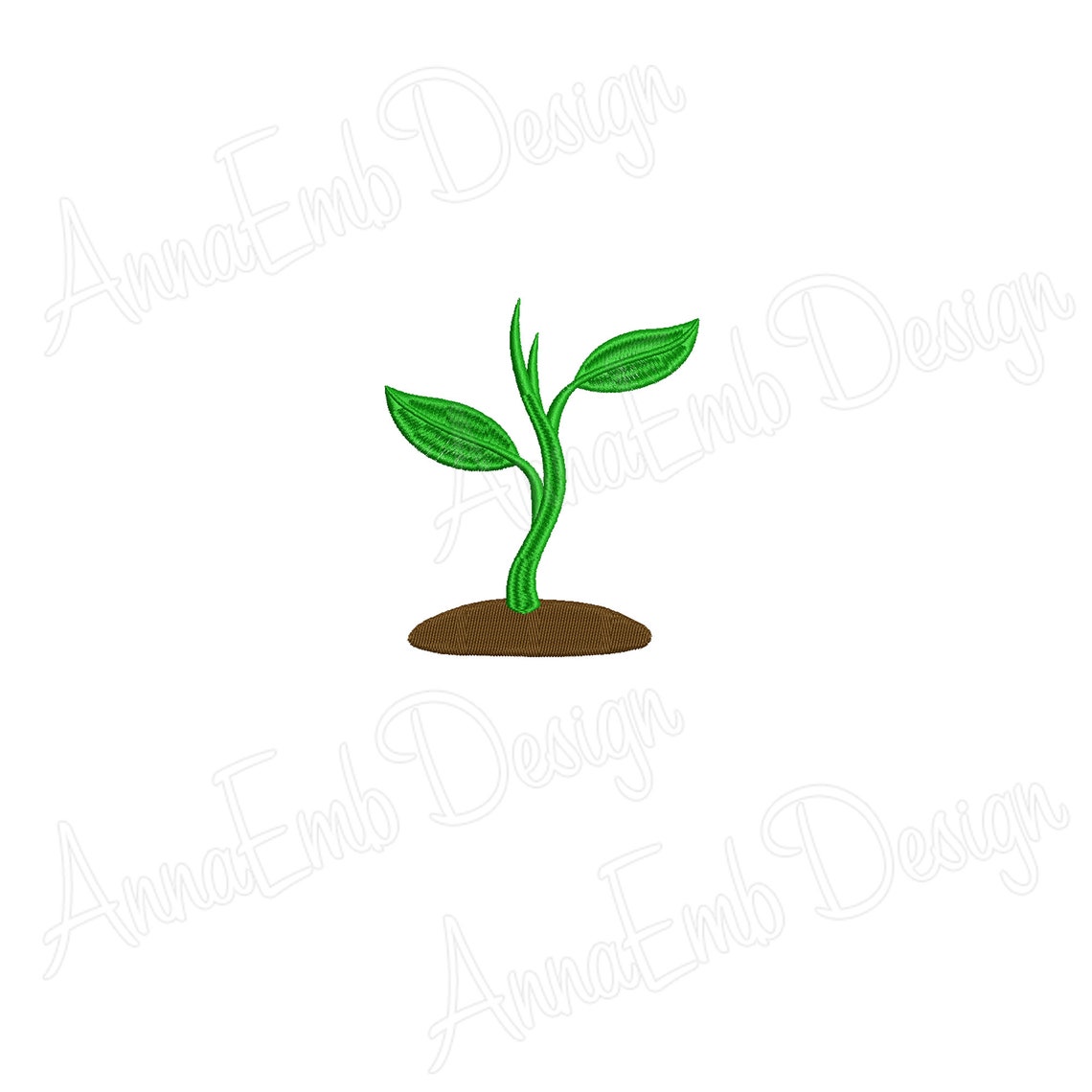 Seedling Plant Embroidery Design. Plant Sprout Embroidery - Etsy