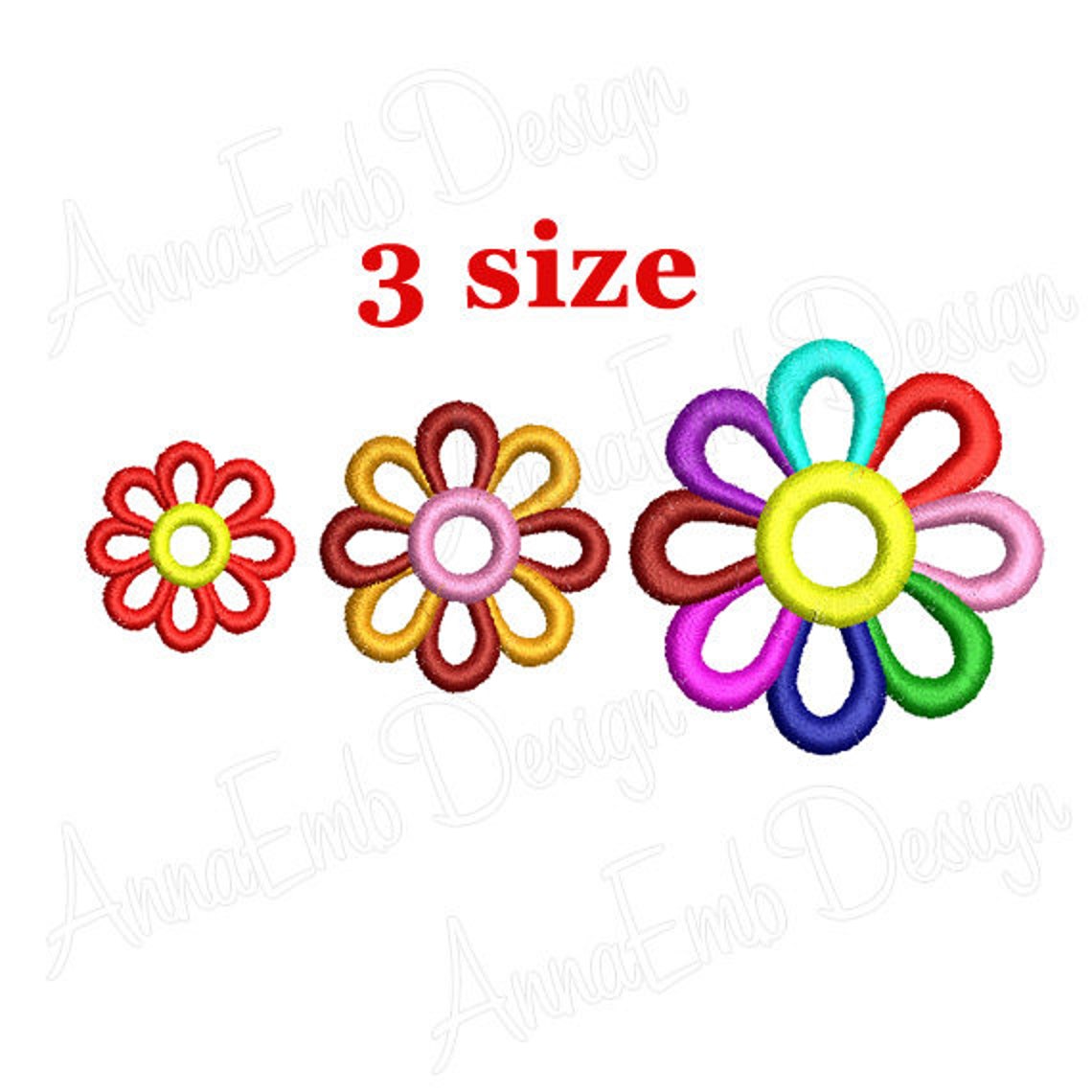 Flower Mini Embroidery Design. Machine Embroidery Design. - Etsy