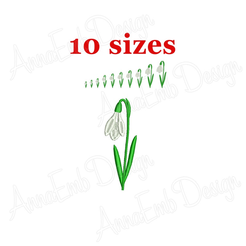 Snowdrop Embroidery Designs - Etsy
