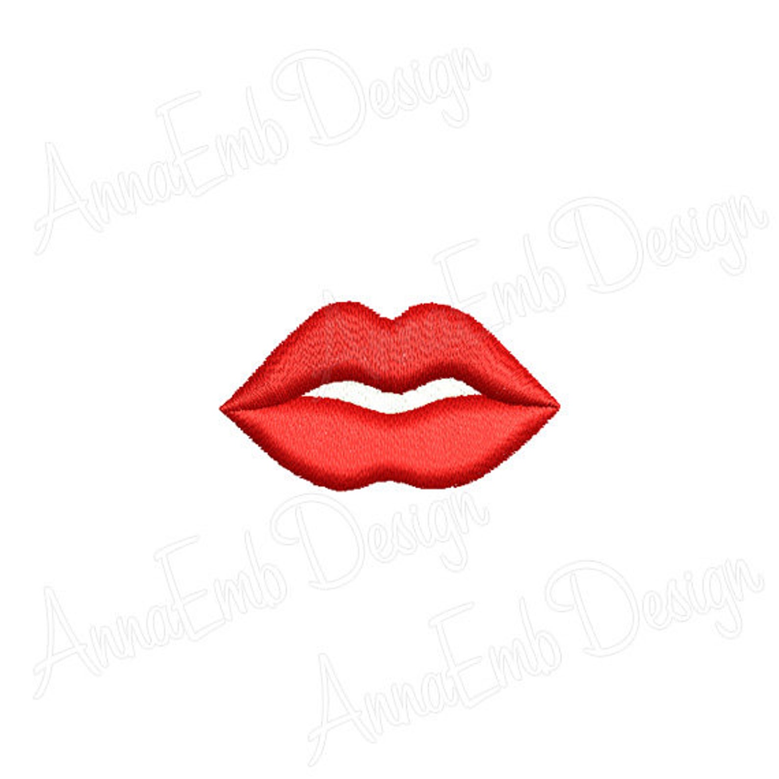 Lips Embroidery Design. Lipstick Embroidery Design. Machine | Etsy