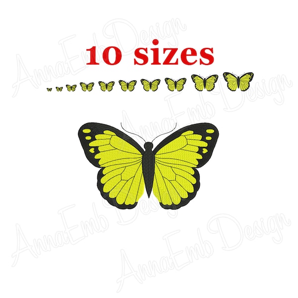 Butterfly Patch Machine Embroidery Design - Etsy