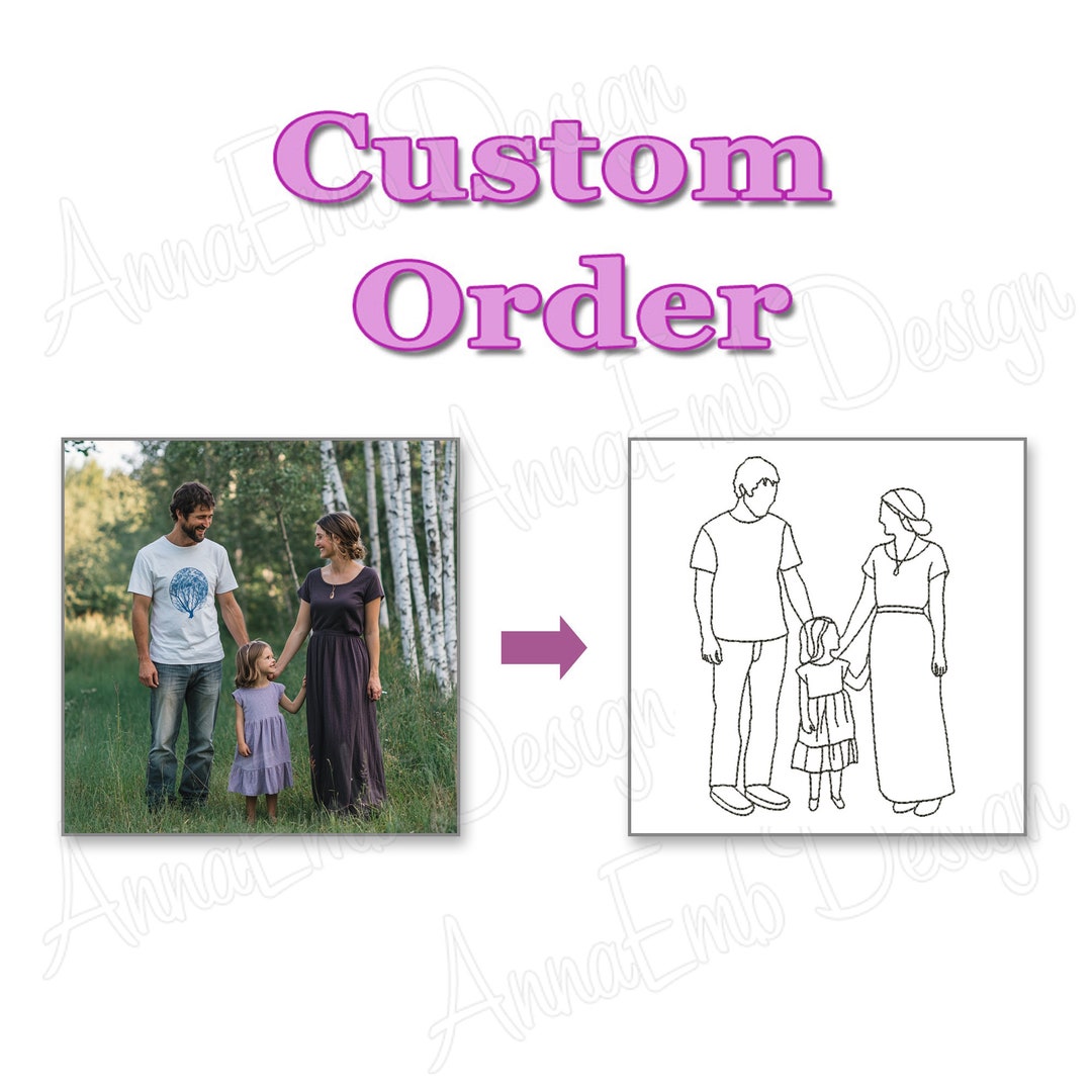 Custom Order Embroidery Design, Custom Embroidery Digitizing, Image ...