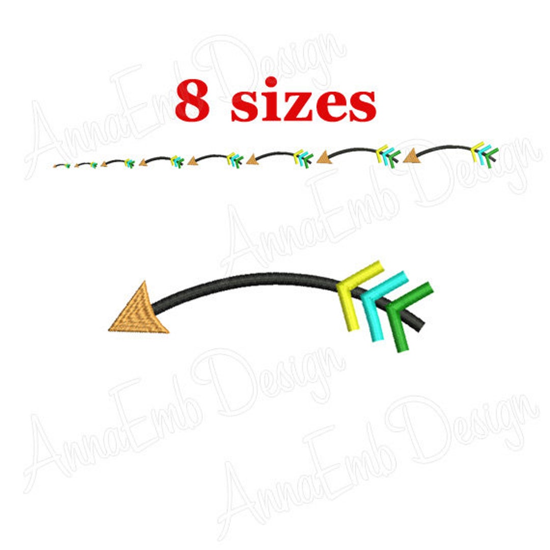 Arrow Embroidery Design. Arrow Mini. Arrow Pattern. Machine Embroidery ...