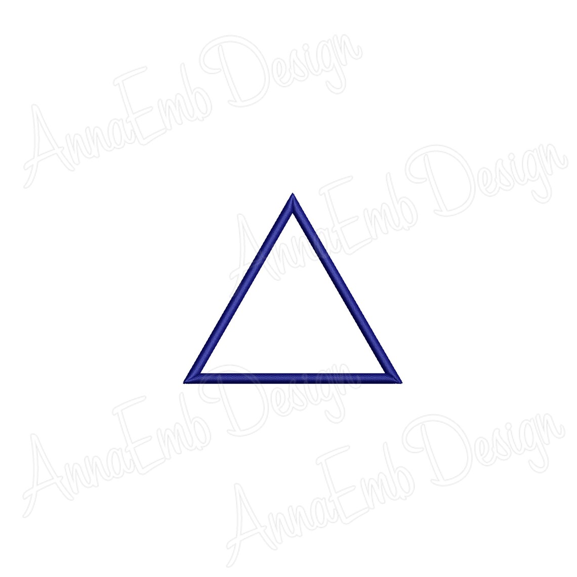 Triangle Applique Embroidery Design. Triangle Monogram | Etsy