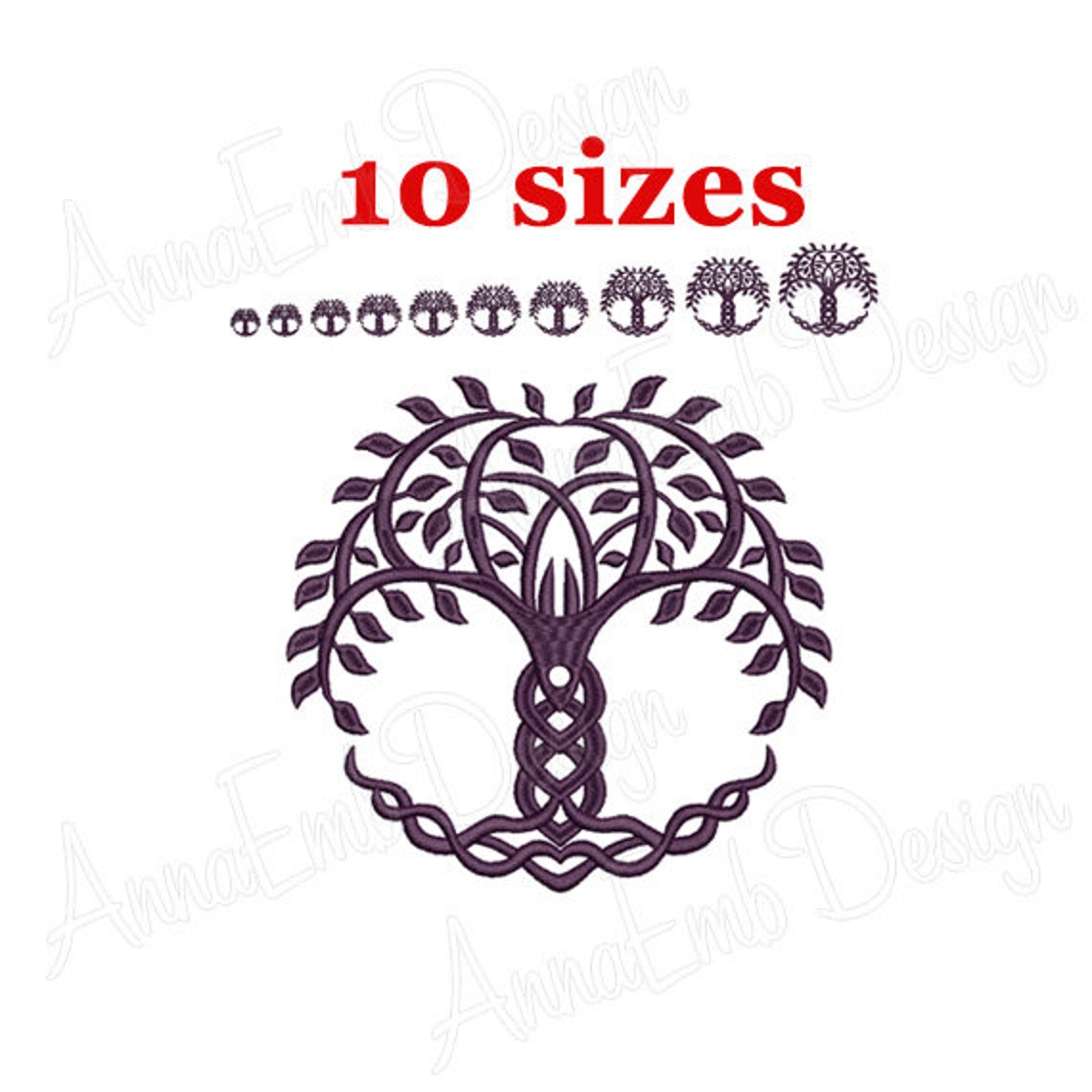 Celtic Tree of Life Embroidery Design. Tree of Life - Etsy