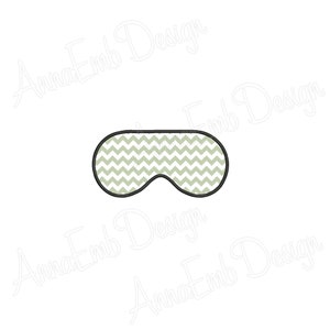 Sleep Mask Applique Embroidery Design Sleep Mask Embroidery Design. ITH ...