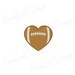 Heart Football Applique Embroidery Design. Machine Embroidery Design ...